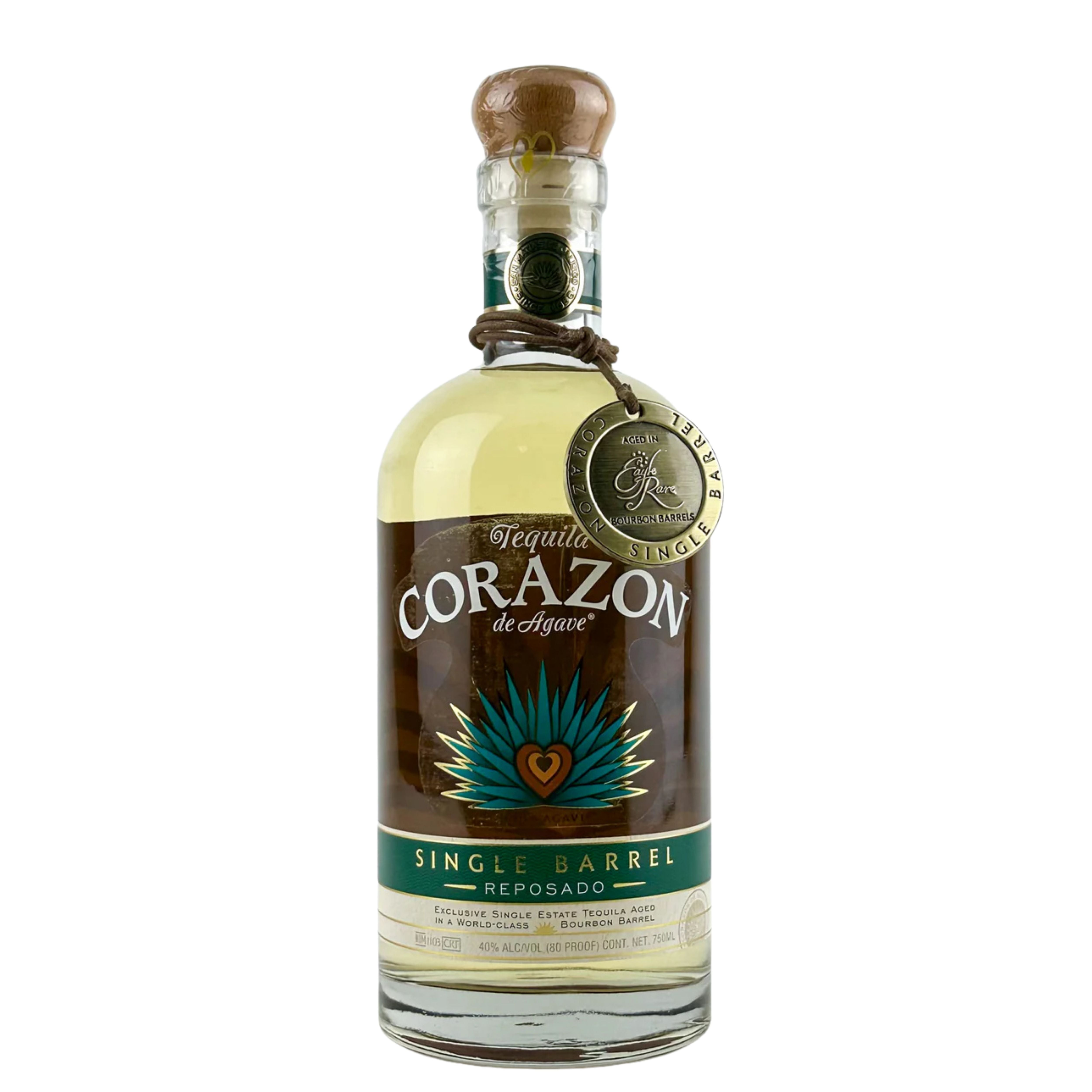Corazon Tequila Reposado Single Barrel Aged in Eagle Rare Barrels 750ML – Remedy Liquor
