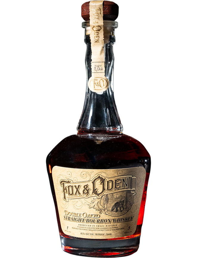 FOX & ODEN BOURBON STRAIGHT DOUBLE OAKED SMALL BATCH MICHIGAN 750ML ...