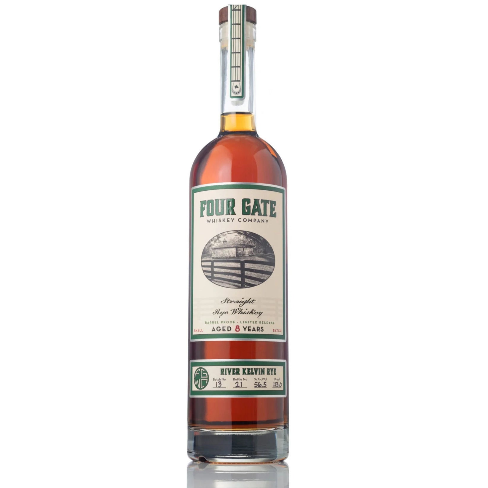 FOUR GATE WHISKEY RYE STRAIGHT LIMITED RELEASE RIVER KELVIN KENTUCKY 8 ...