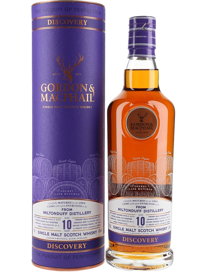GORDON & MACPHAIL SCOTCH SINGLE MALT DISCOVERY SHERRY CASK MILTONDUFF – Remedy Liquor
