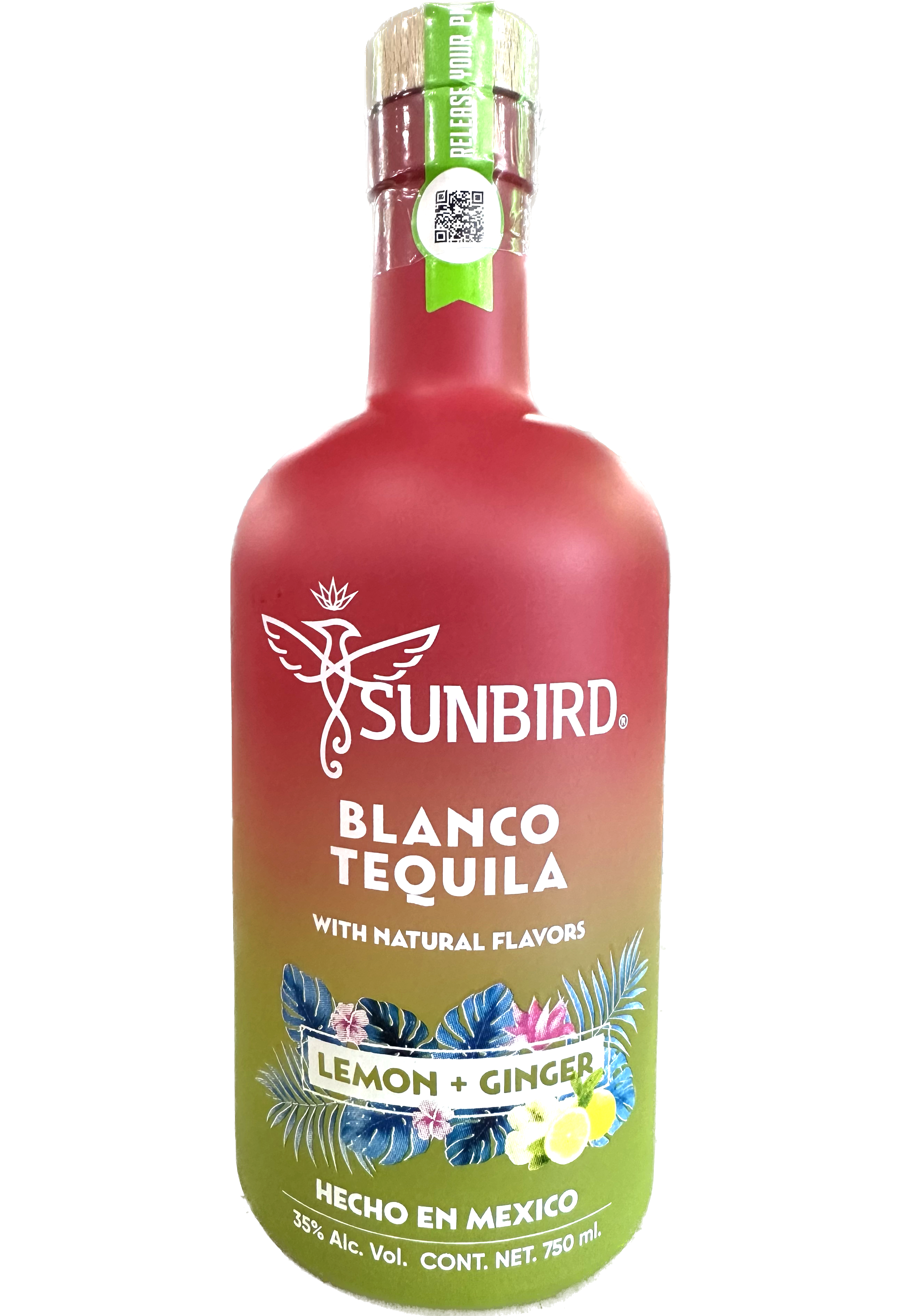 Sunbird Tequila Blanco Lemon Ginger Flavor 750ML - Remedy Liquor