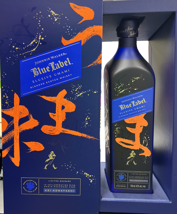 JOHNNIE WALKER SCOTCH BLENDED BLUE LABEL LIMITED ELUSIVE UMAMI RELEASE ...