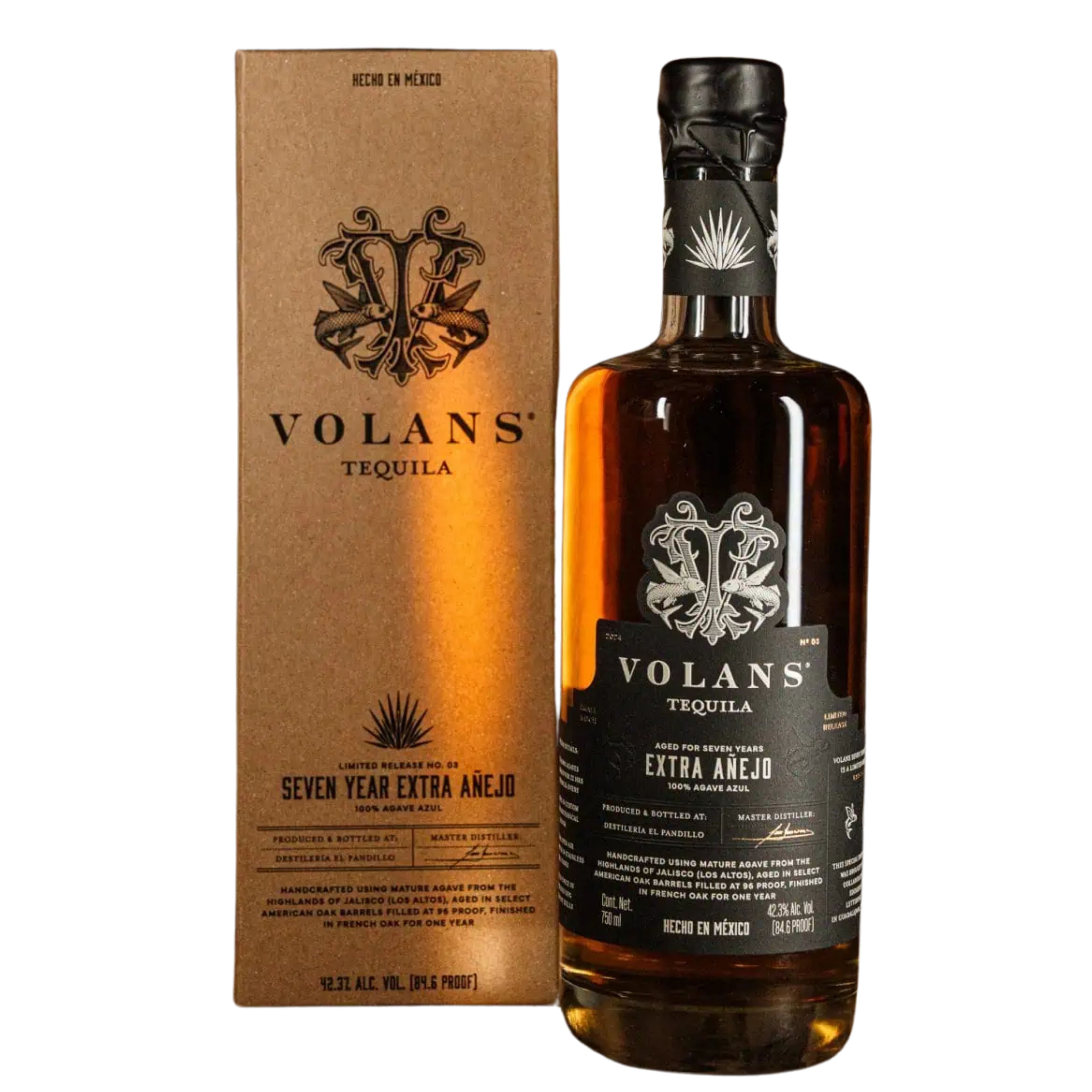 Volans Tequila Ultra Premium Extra Añejo 7YR 750ML – Remedy Liquor