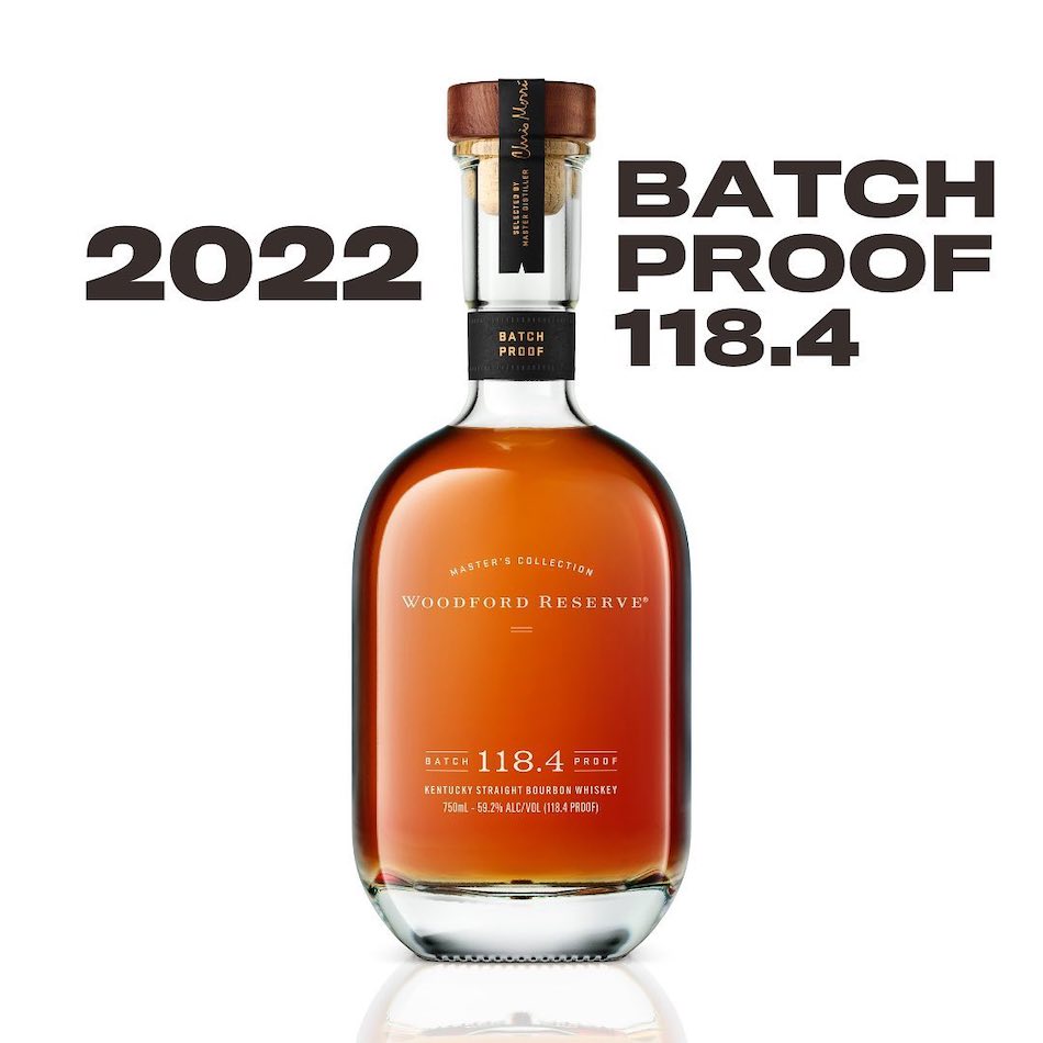 WOODFORD RESERVE BOURBON MASTERS COLLECTION BATCH 118.4 PROOF KENTUCKY ...