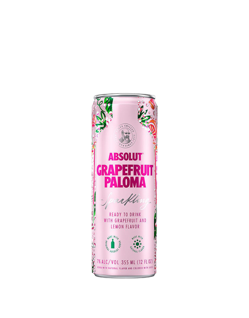 ABSOLUT GRAPEFRUIT PALOMA SPARKLING 4X12OZ CAN – Remedy Liquor