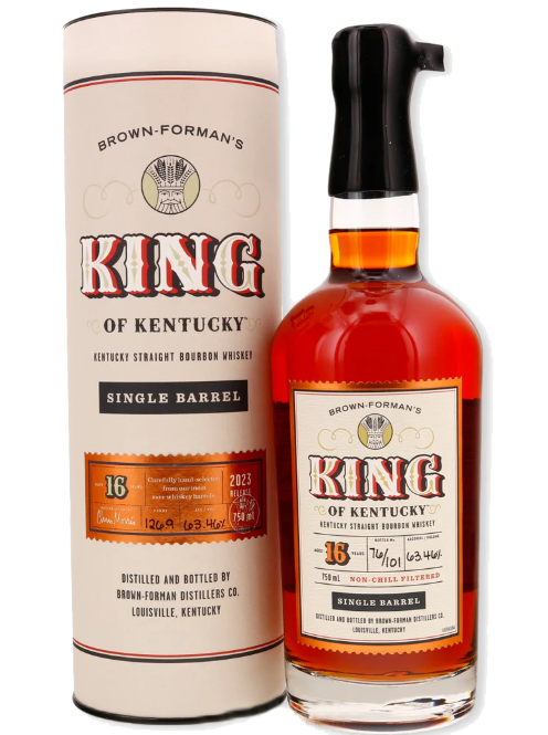 KING OF KENTUCKY BOURBON SINGLE BARREL 2024 EDITION KENTUCKY 16YR 750M ...