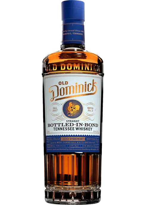 OLD DOMINICK BOURBON WHISKEY STRAIGHT BOTTLED IN BOND TENNESSEE 750ML ...
