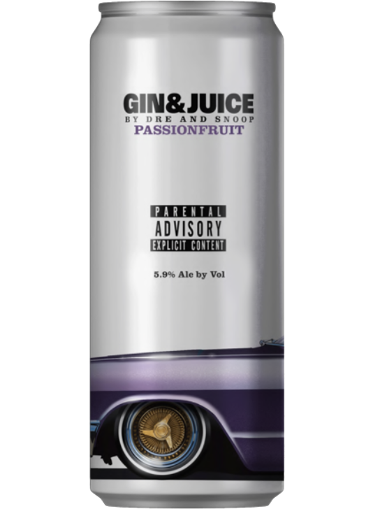 GIN & JUICE COCKTAIL BY DRE AND SNOOP PASSIONFRUIT 4X355ML CANS – Remedy Liquor