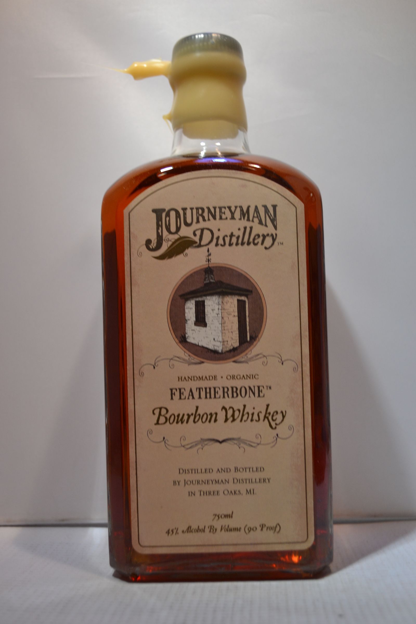 JOURNEYMAN BOURBON WHISKEY FEATHERBONE HANDEMADE ORGANIC MICHIGAN 90PF ...